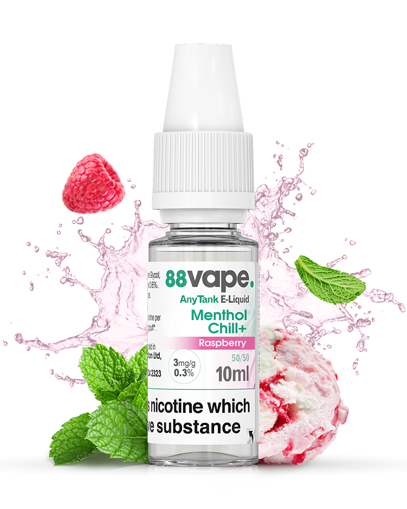 88Vape Menthol Chill+ Raspberry – KiK E Liquids